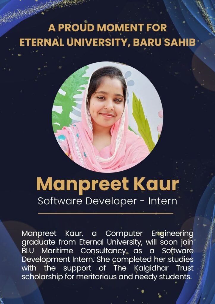 Manpreet Kaur Secures Software Development Internship - Blog